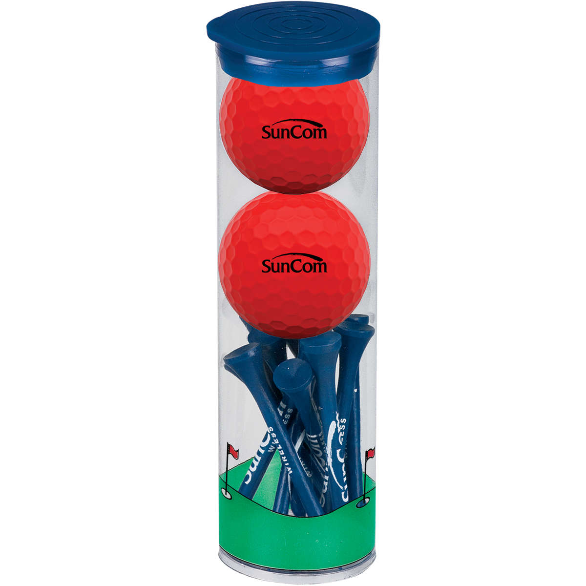 Custom Wilson Duosoft Golf Ball Kit | Branded Tube & Tees – Gold Bond Inc.