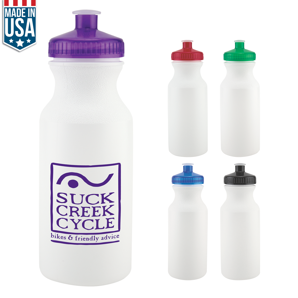 BIKE20-FDP - 20 Oz Bike Water Bottle Factory Direct – Gold Bond Inc.