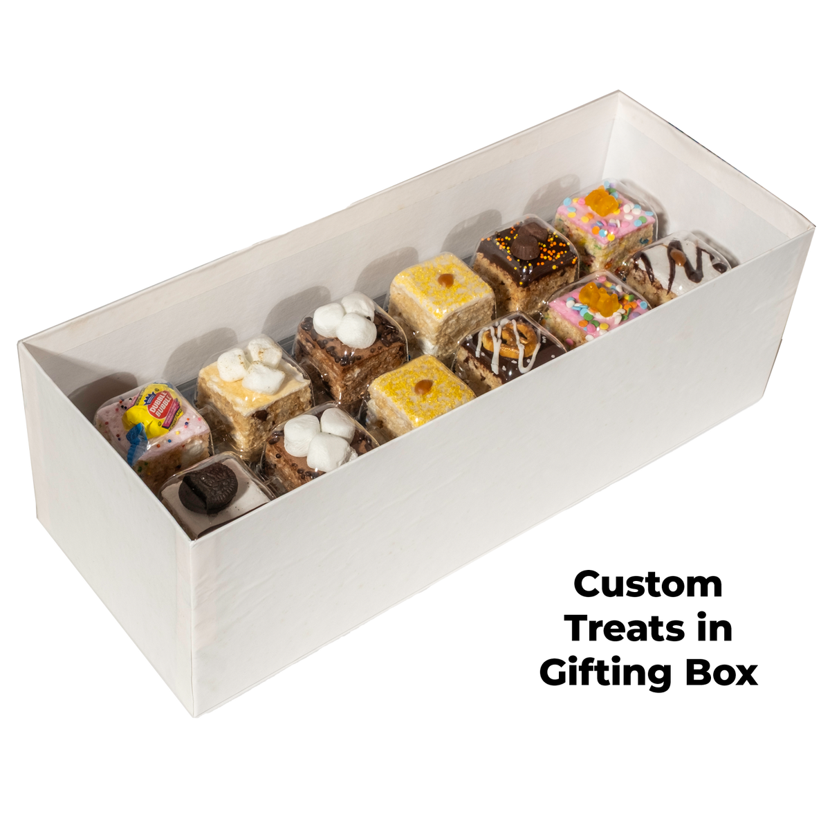 BITEBOX-FD - Contains twelve handmade rice krispie treats with custom ...