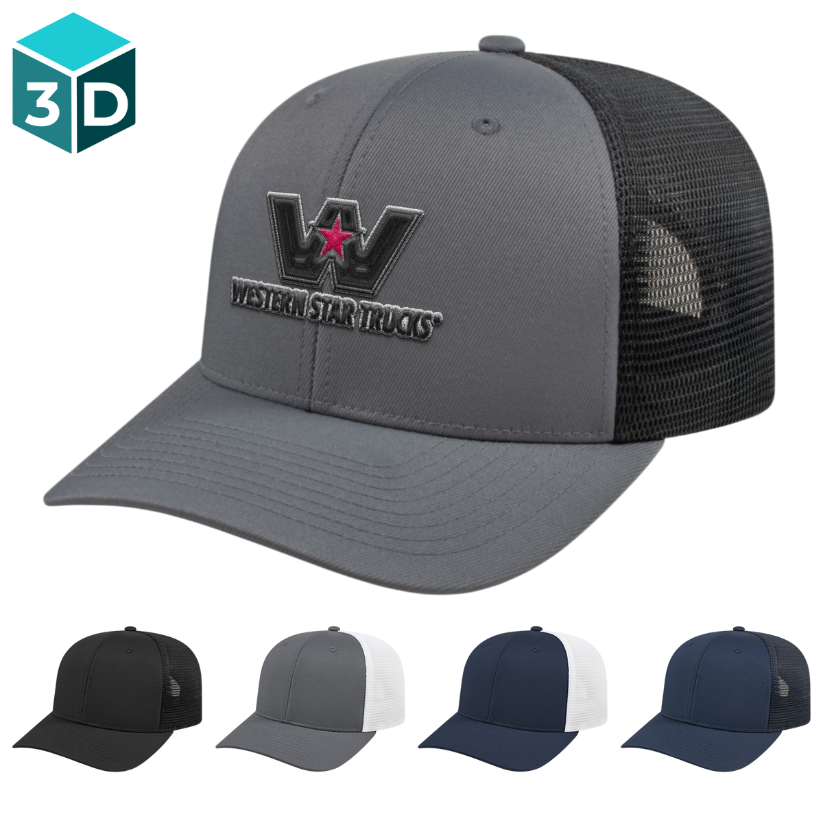 Flexfit 110 Trucker Mesh Cap | Custom Branded Retro Style – Gold Bond Inc.