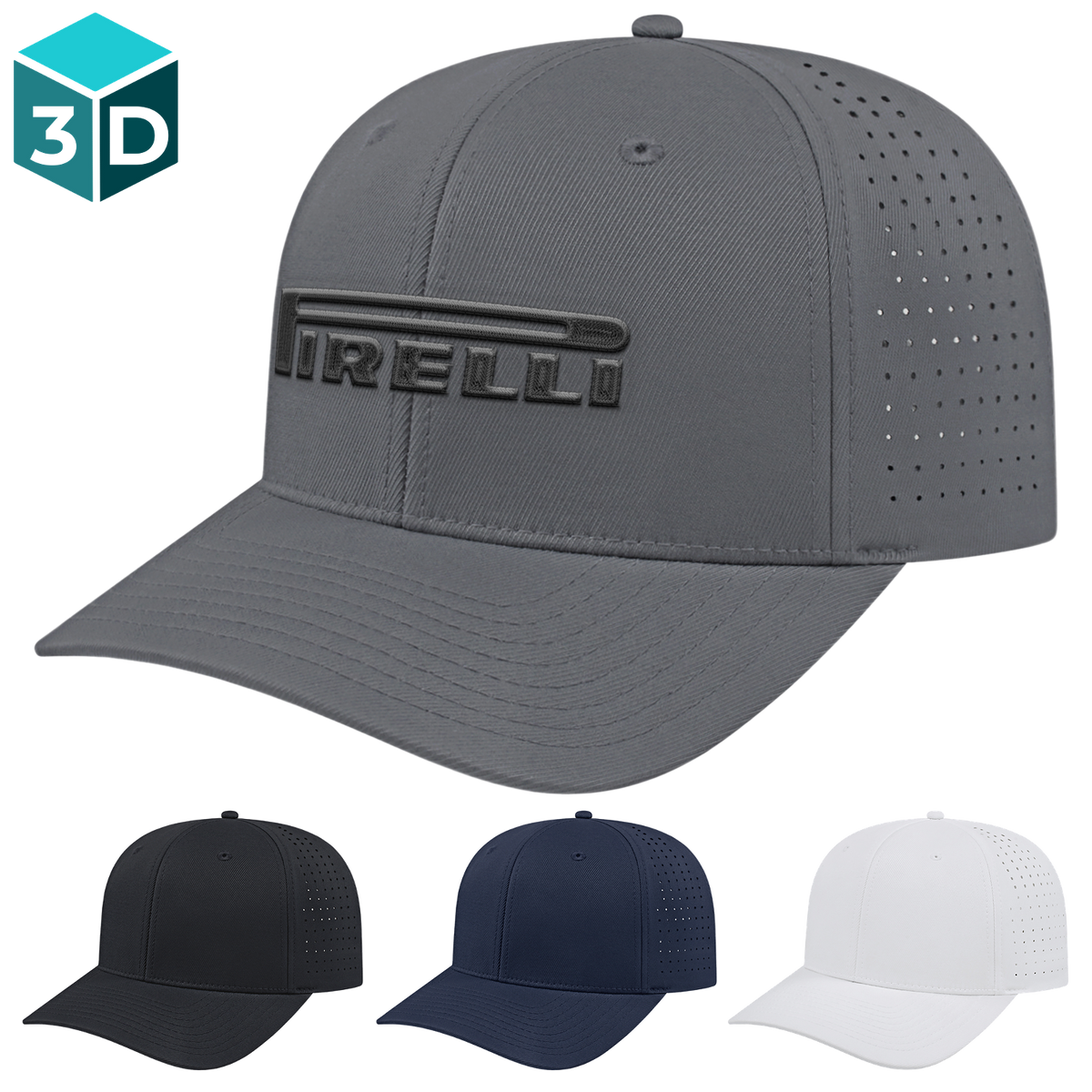 Flex Fit Perforated Cap | Custom Golf & Performance Hat – Gold Bond Inc.