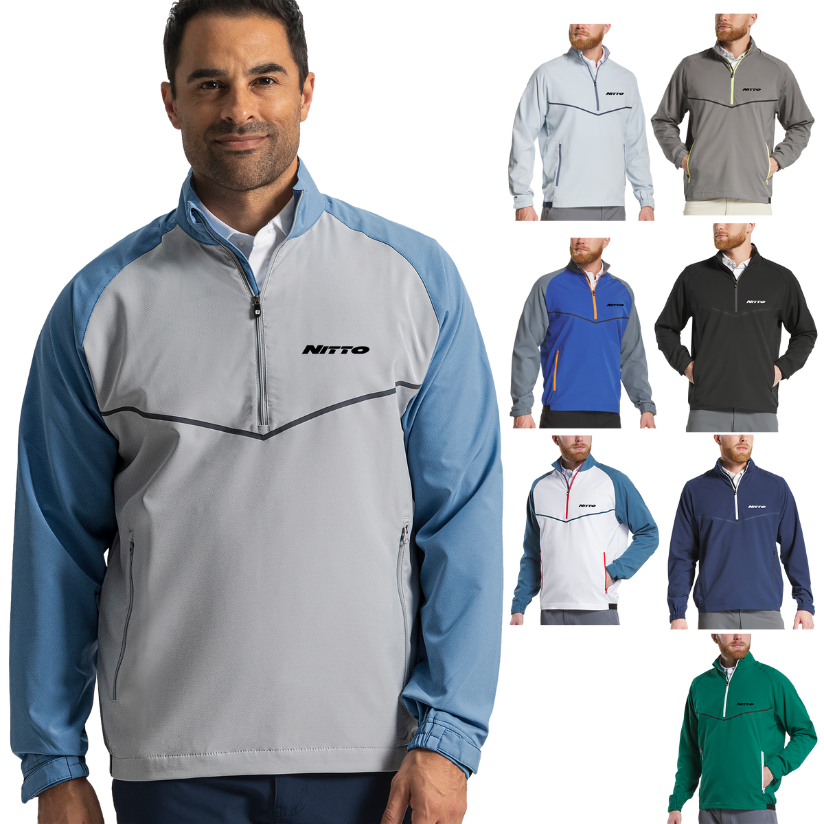 FootJoy Men's Zephyr Windshirt | Popular Branded Custom Golf Outerwear ...
