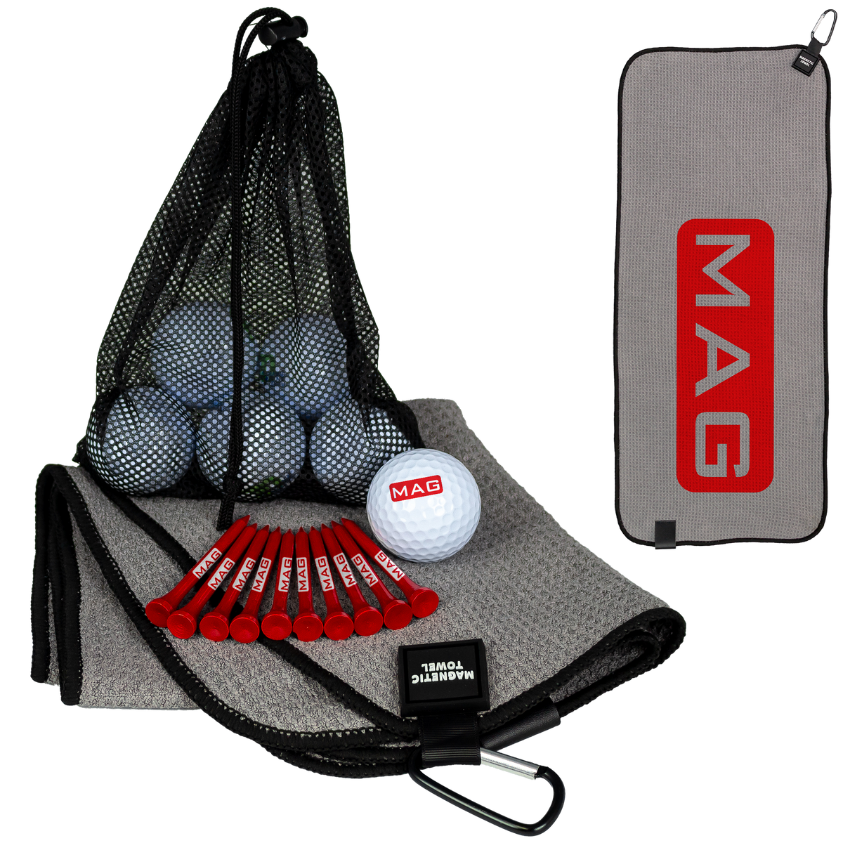 MAGBAG-PV1 - Maggy Towel Kit with Titleist Pro V1 Golf Balls – Gold ...