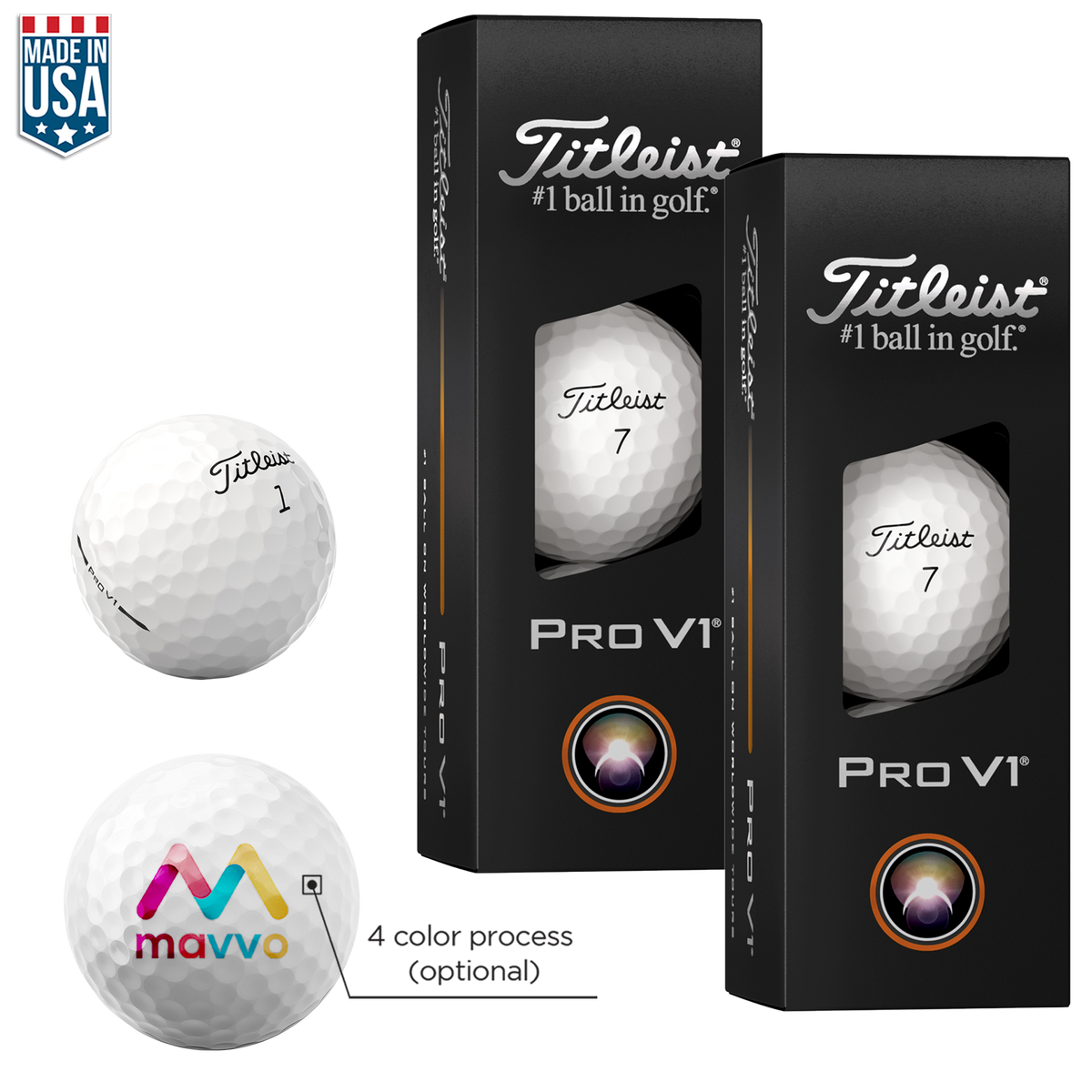 PV1HD-Personalized Pro V1 Golf Balls | Half-Dozen Titleist Custom Pack ...